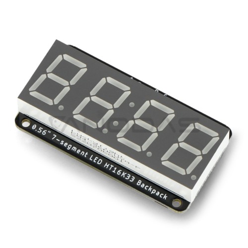 0.56'' 4-digit display - 7-segment Backpack - I2C - green - STEMMA QT ... 0.56'' 4-digit display - 7-segment Backpack - I2C - green - STEMMA QT ...