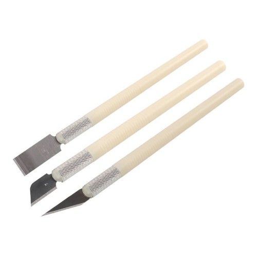 Set of precision knives for processing 3D prints - 13 blades + 3 handles