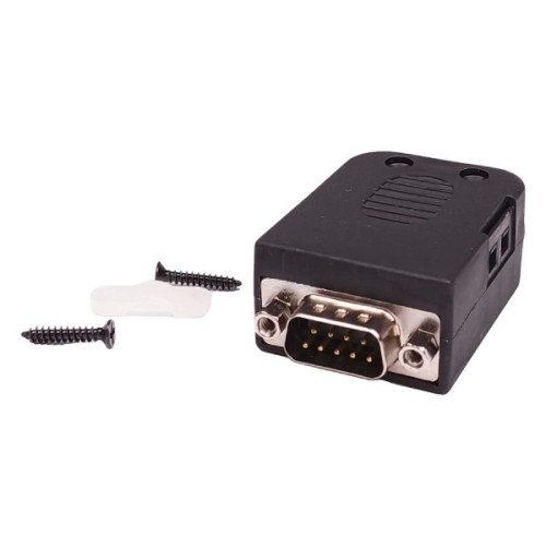 Serial adapter DB9 - male - male - adapter