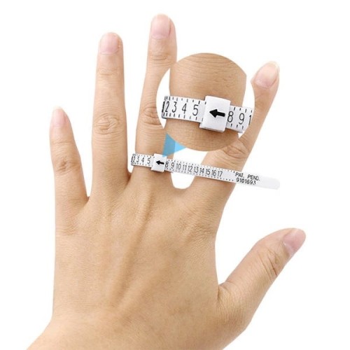 Jewelry ruler for measuring ring size