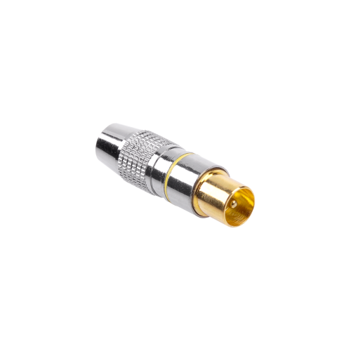 TV antenos kištukas SILVER METAL