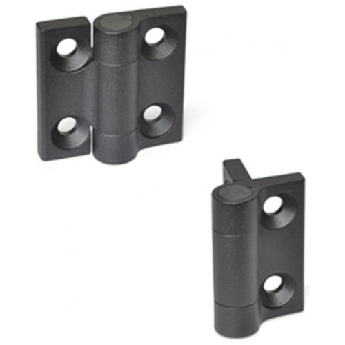 Vyriai GN 437.3-ZD-60-60-L2-SW – cinko liejimas su spyruokliniu grąžinimu juoda